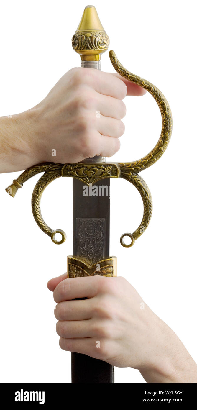 Hand On Sword Hilt High Resolution Stock Photography and Images - Alamy
