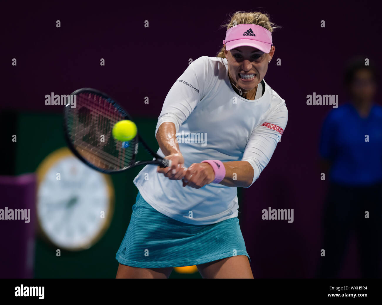 Angelique Kerber of Germany in action during her quarter-final match at ...