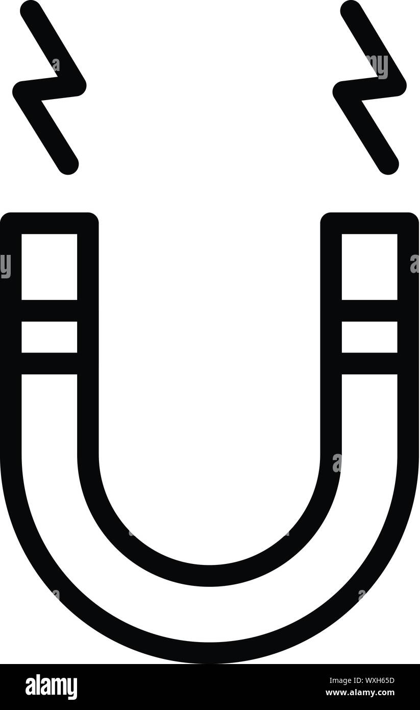 Sales magnet icon. Outline sales magnet vector icon for web design ...