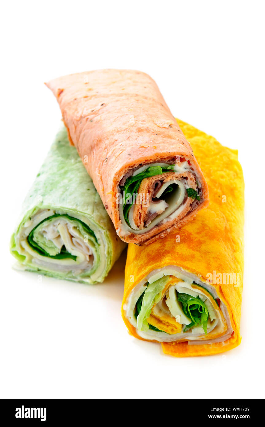 Tortilla wraps Cut Out Stock Images & Pictures - Alamy
