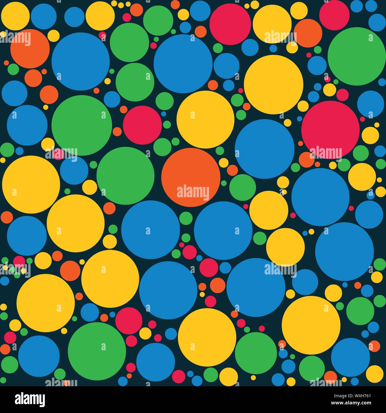 colorful polka dot pattern vector illustration Stock Vector Image & Art ...