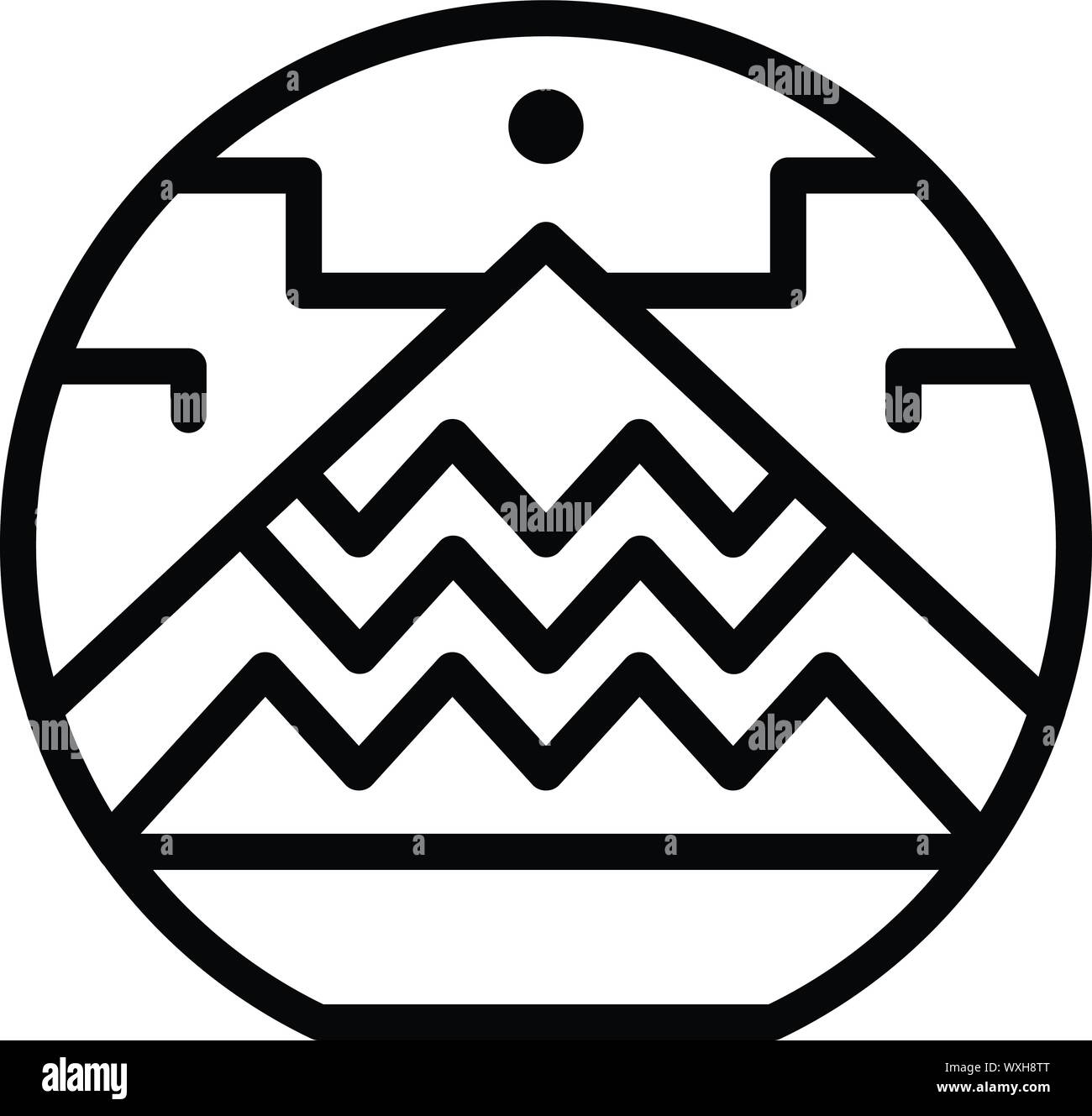 Alchemy icon. Outline alchemy vector icon for web design isolated on ...