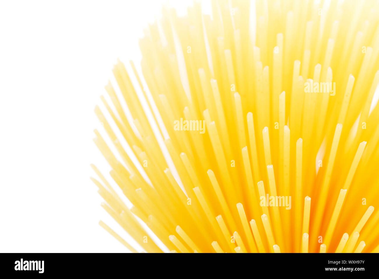 Dry spaghetti isolated on white background Stock Photo - Alamy