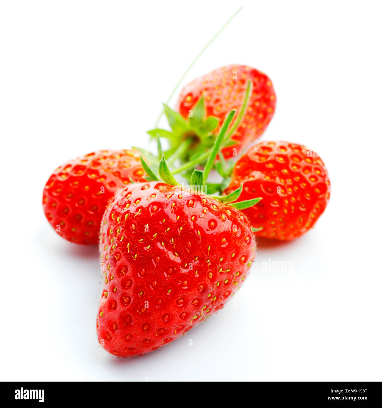 Strawberry isolated on white background Stock Photo - Alamy