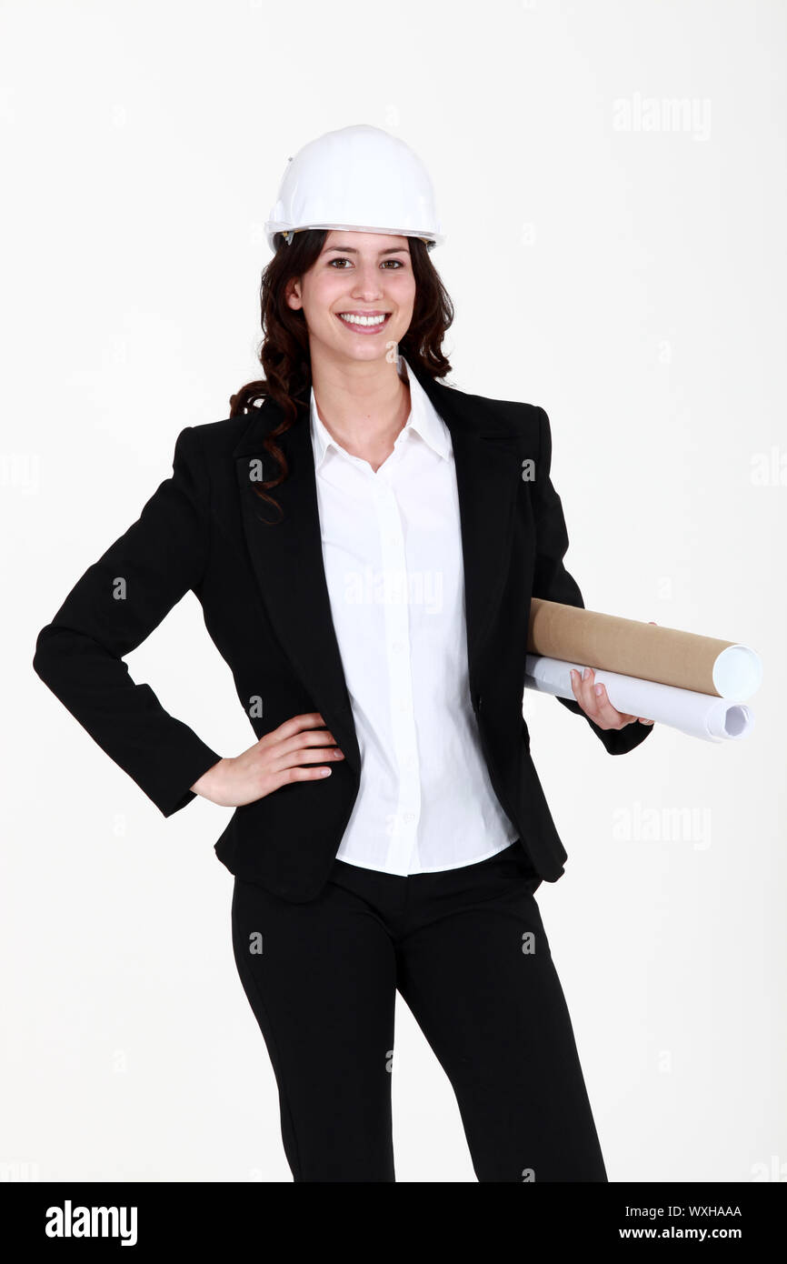 Confident female architect Stock Photo - Alamy