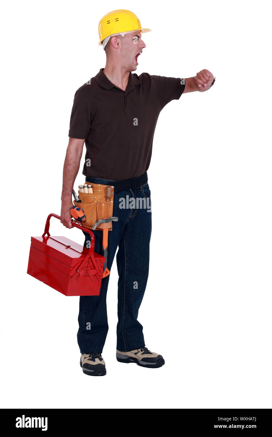 Handyman looking watch hi-res stock photography and images - Alamy
