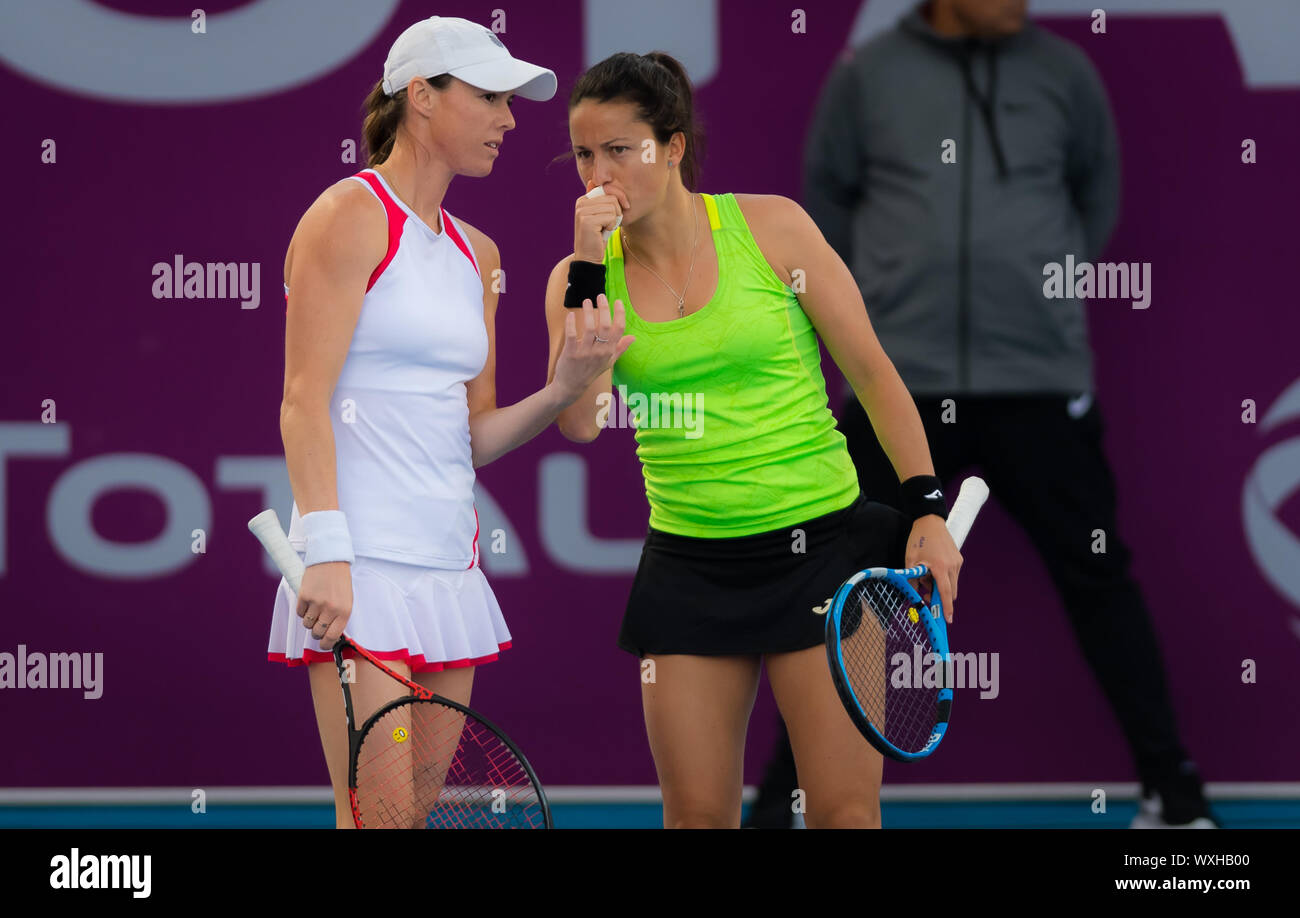 Lara Arrubarrena of Spain & Kaitlyn Christian of the United States in ...