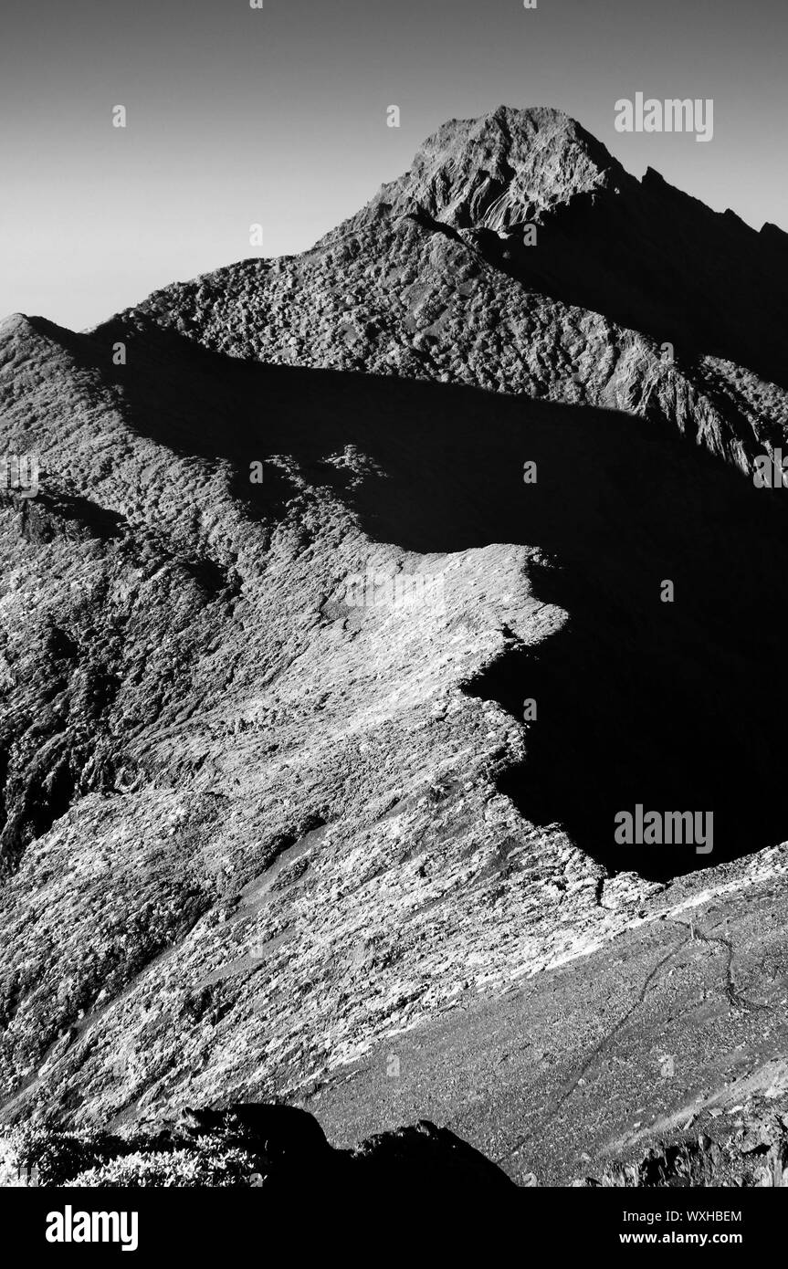 Mountain scenery of famous Mt Jade(Yushan) in Taiwan, Asia. Mt Jade is ...