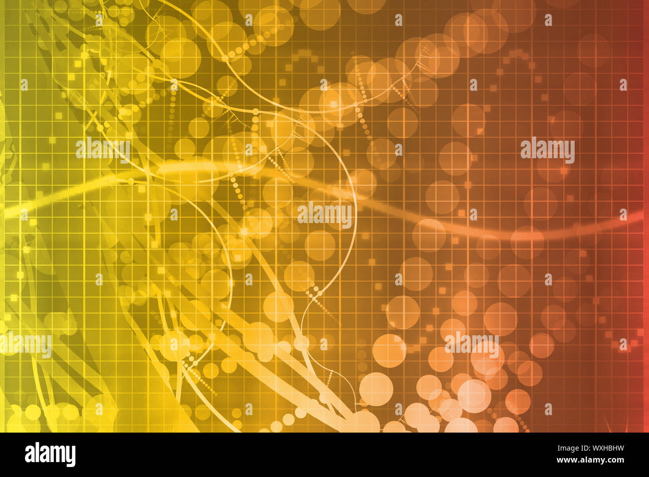 Orange Medical Science Futuristic Technology Abstract Stock Photo - Alamy