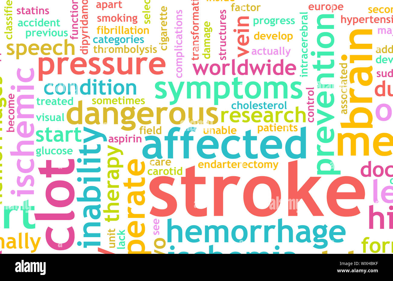 Stroke Medical Concept of Early Warning Signs Stock Photo - Alamy