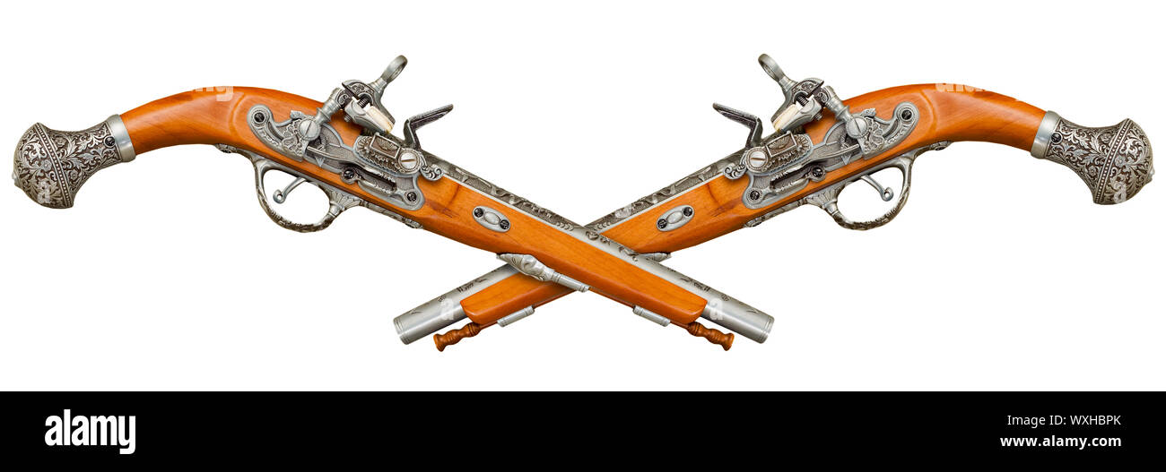 Crossed pistols hi-res stock photography and images - Alamy