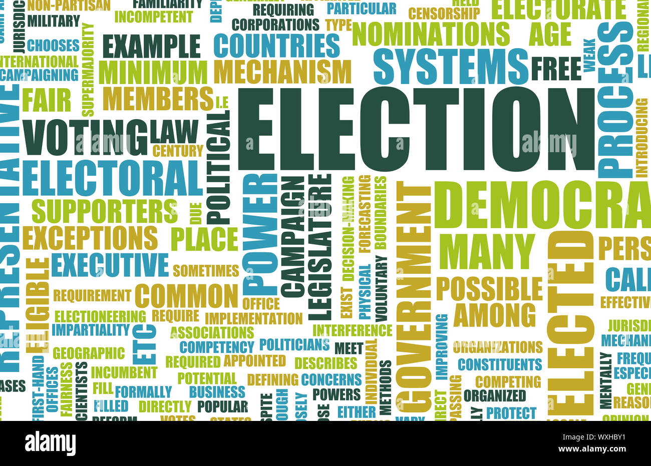 Election Process Campaign as a Concept Background Stock Photo - Alamy