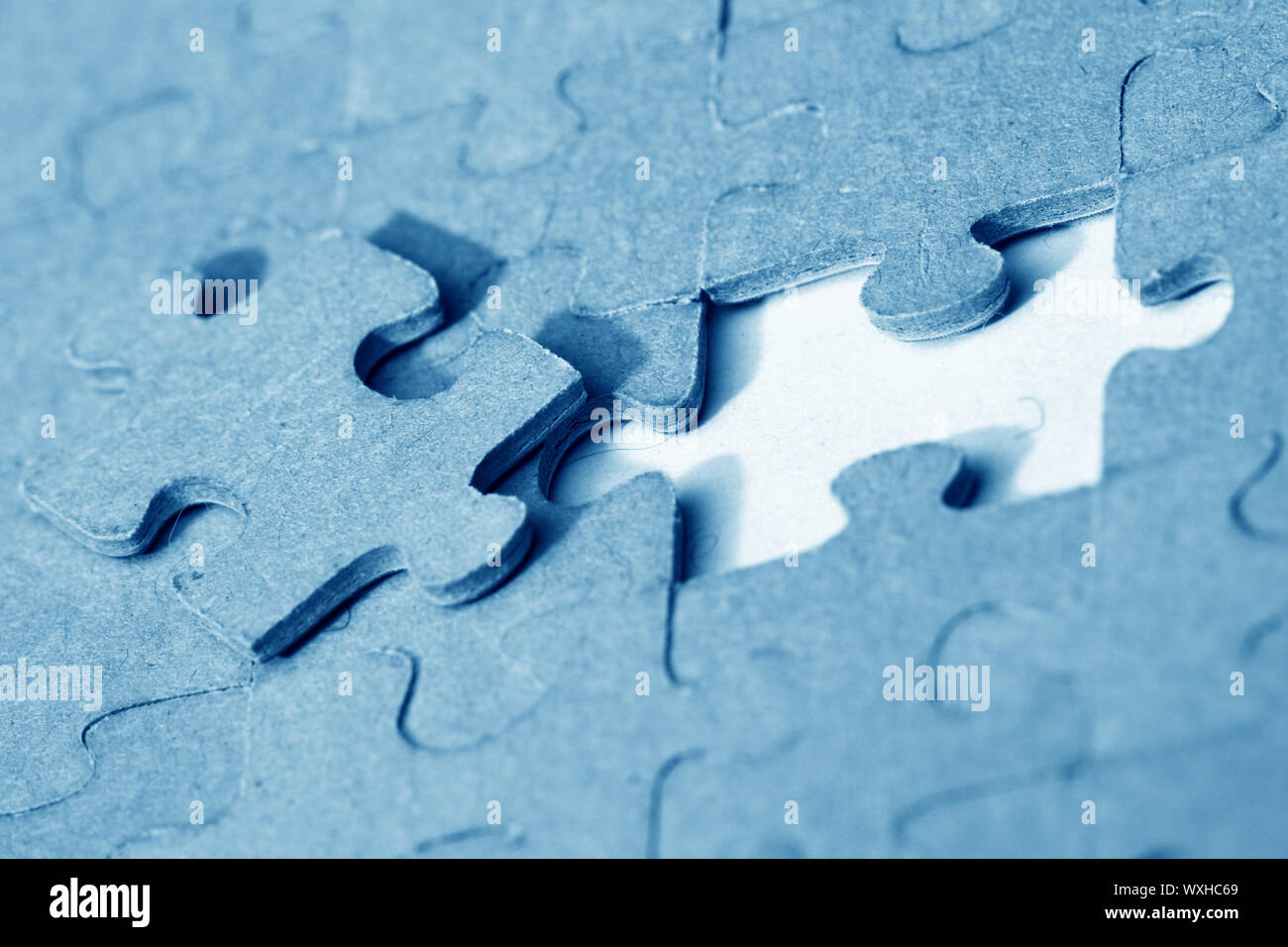 puzzle combined objects macro close up Stock Photo - Alamy