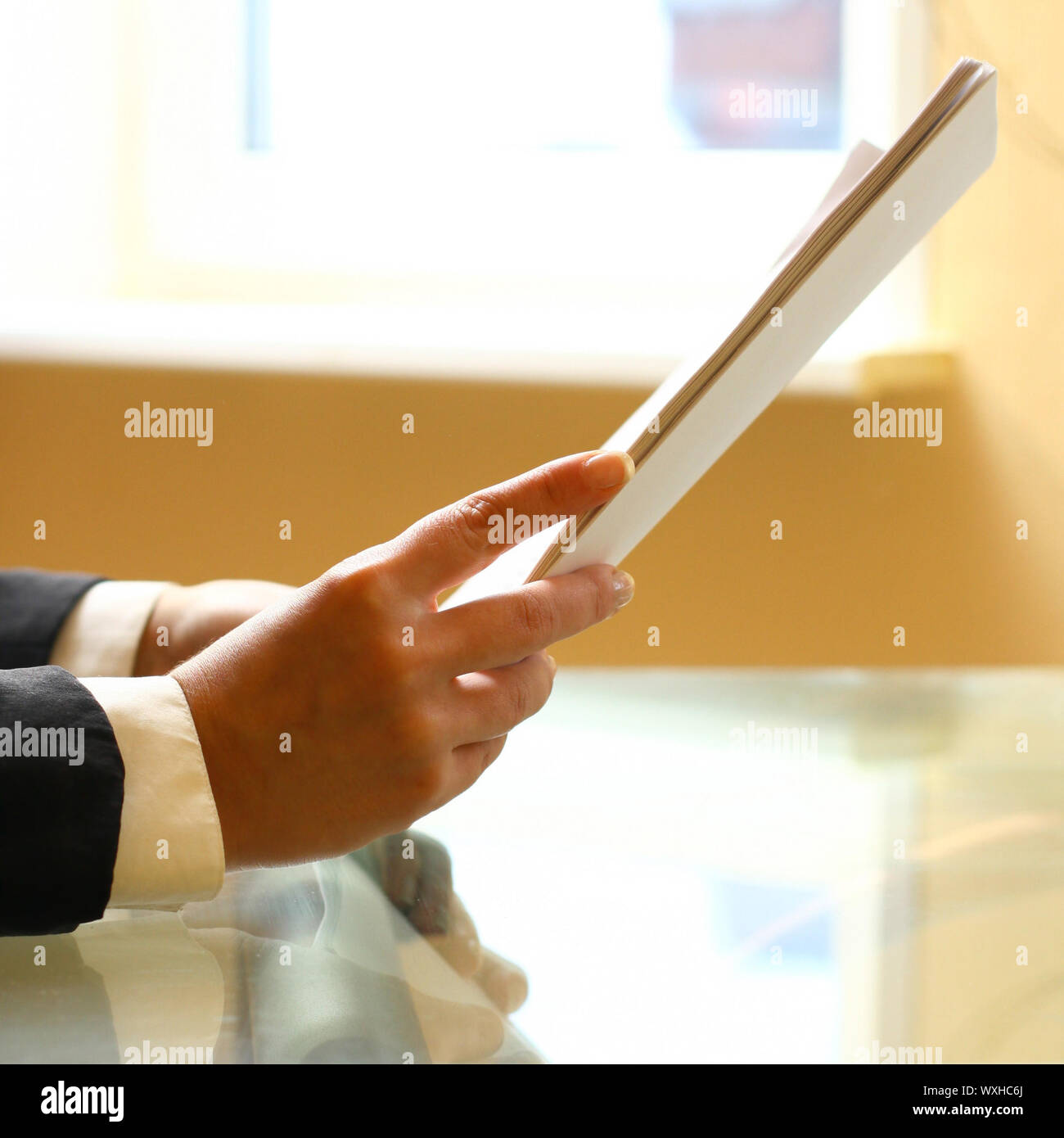 finger smart point on white paper Stock Photo - Alamy