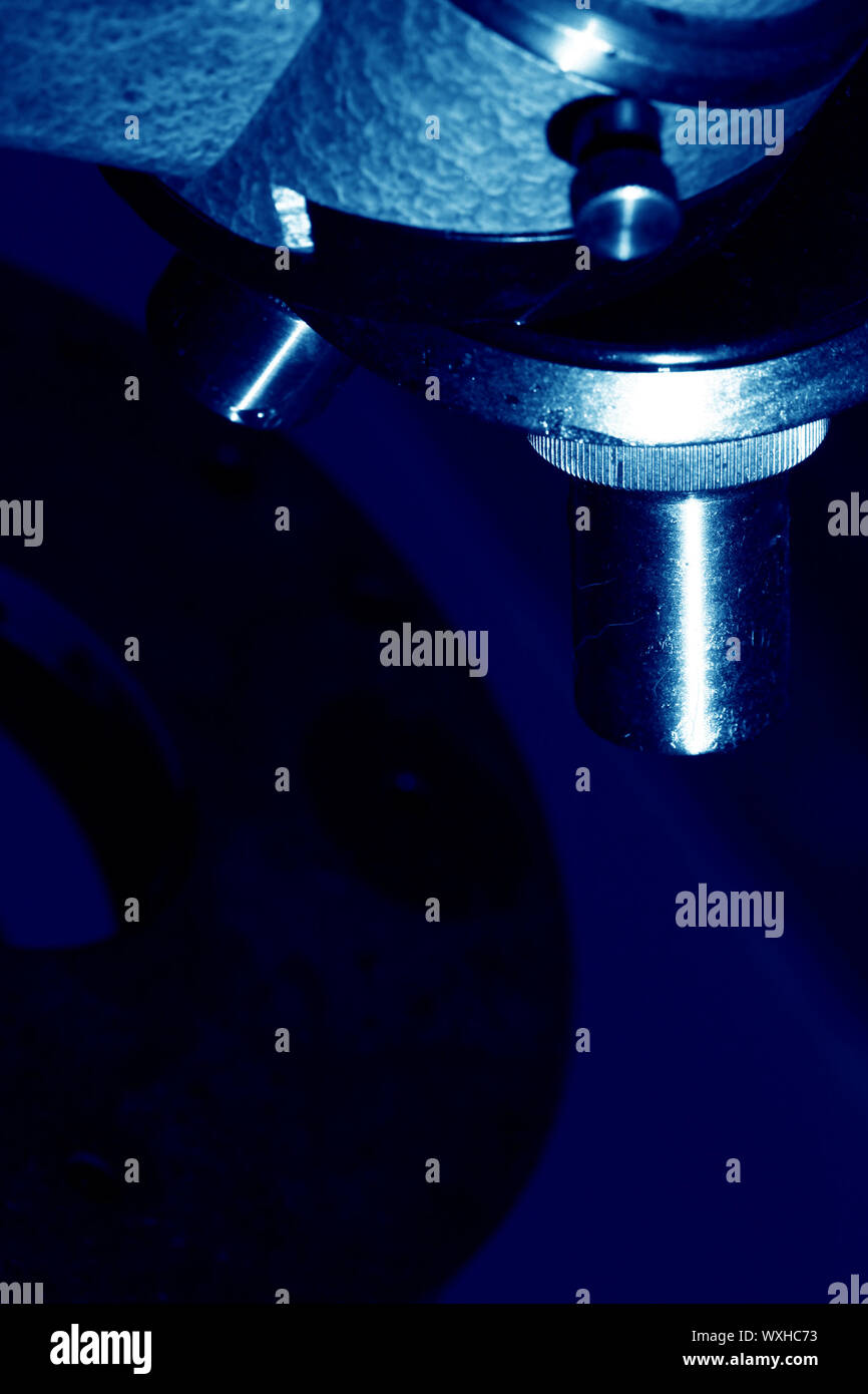 microscope close up science background Stock Photo - Alamy