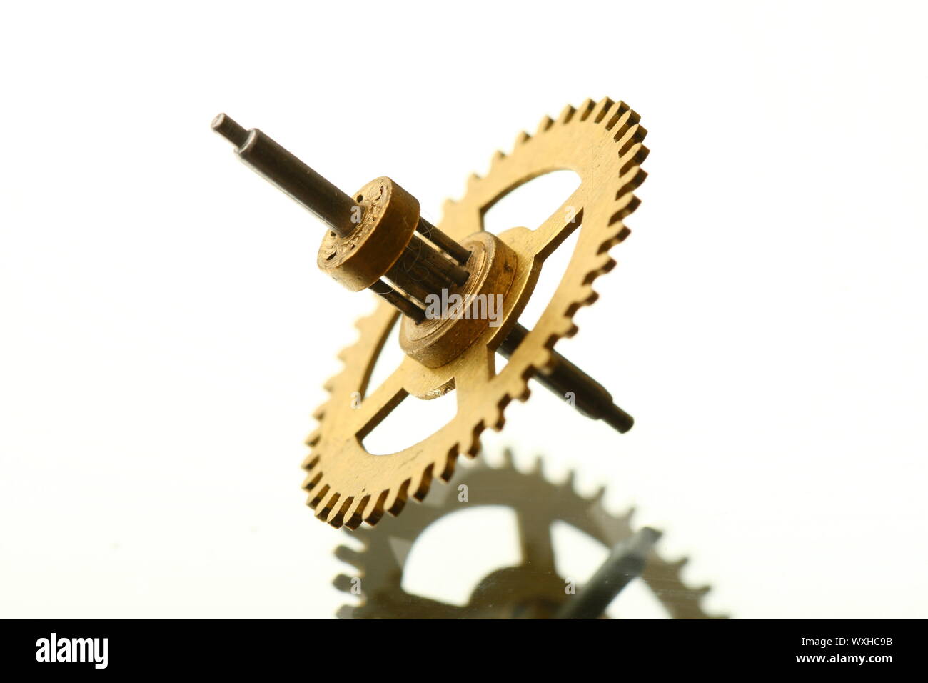 mechanical clock gear macro close up Stock Photo - Alamy
