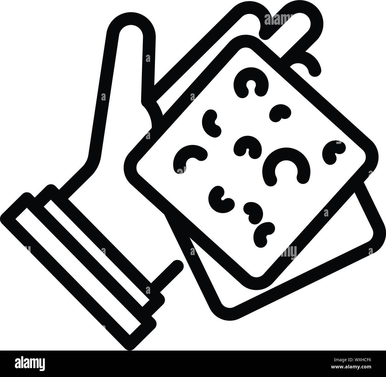 Wash sponge icon. Outline wash sponge vector icon for web design ...