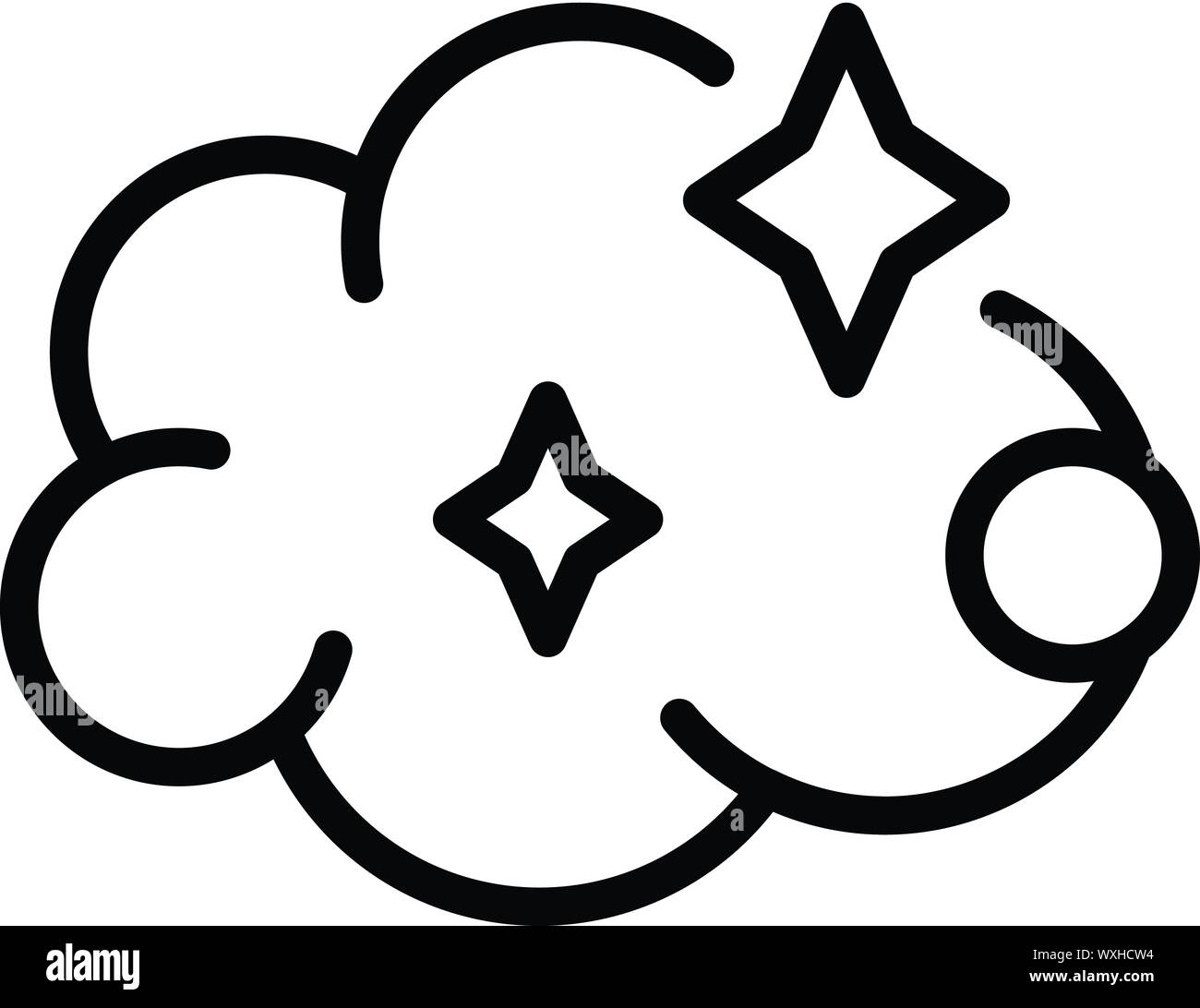 Cleaning foam icon. Outline cleaning foam vector icon for web design ...