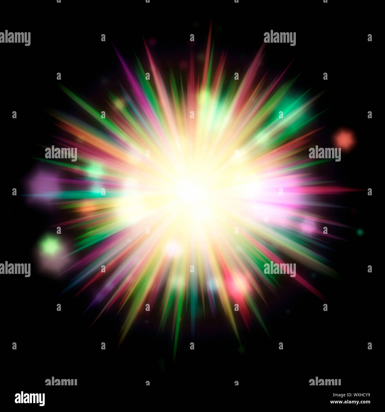 An image of a nice and colorful sunburst Stock Photo - Alamy