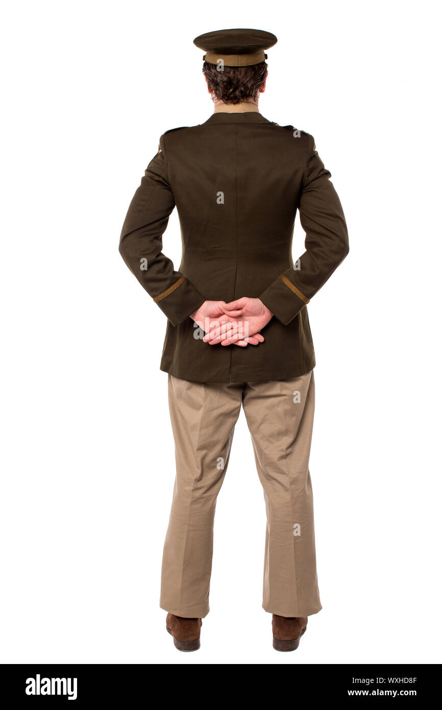 German soldier rear view Cut Out Stock Images & Pictures - Alamy