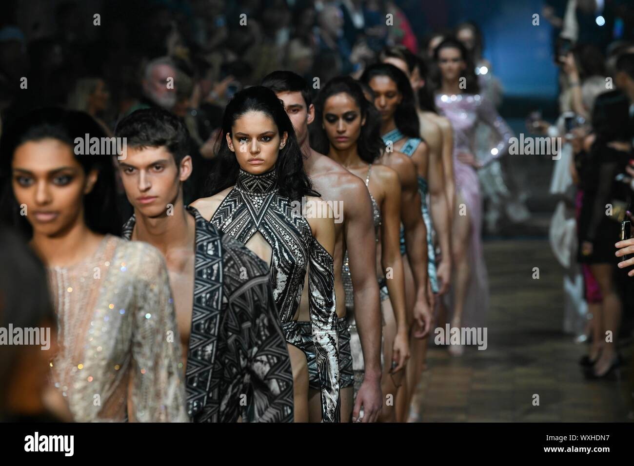 JULIEN MACDONALD SS20 Runway during London Fashion Week - London, UK 16 ...