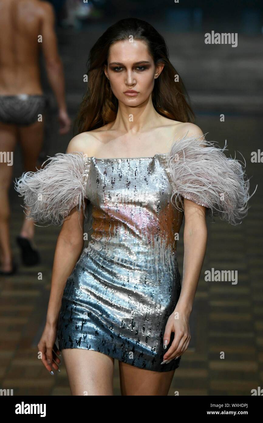 JULIEN MACDONALD SS20 Runway during London Fashion Week - London, UK 16 ...