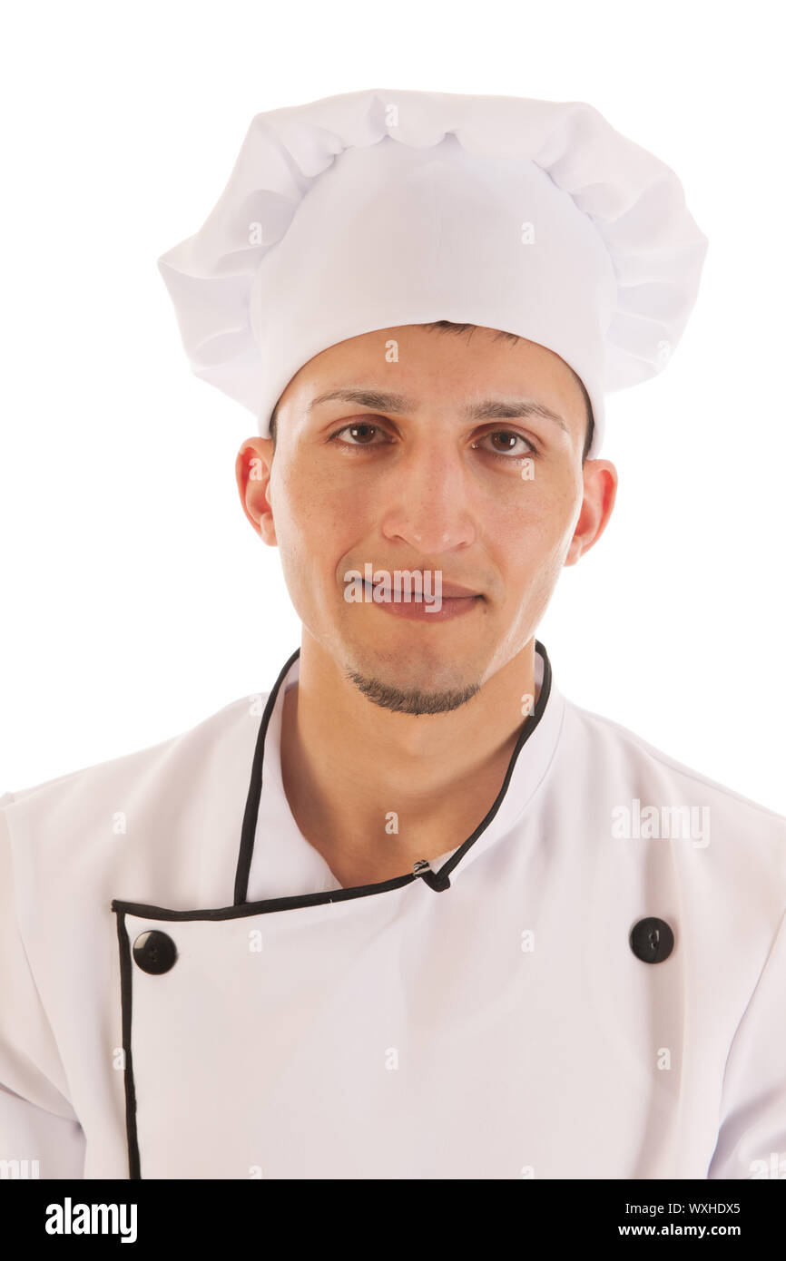 Portrait of a male cool isolated over white background Stock Photo - Alamy