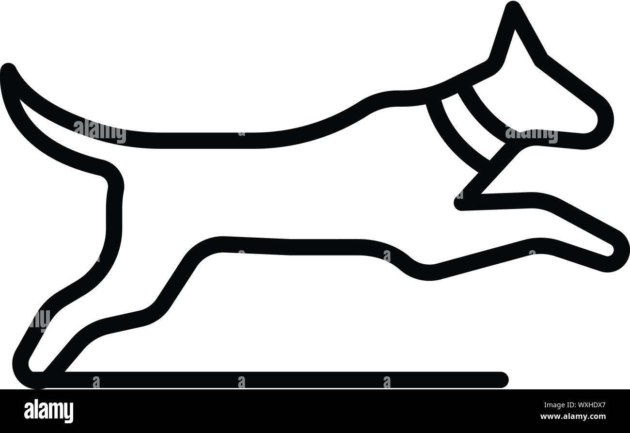 Running Dog Vector