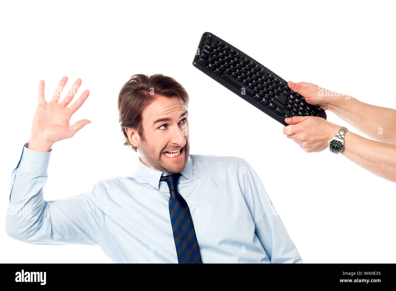 Hitting keyboard hi-res stock photography and images - Alamy