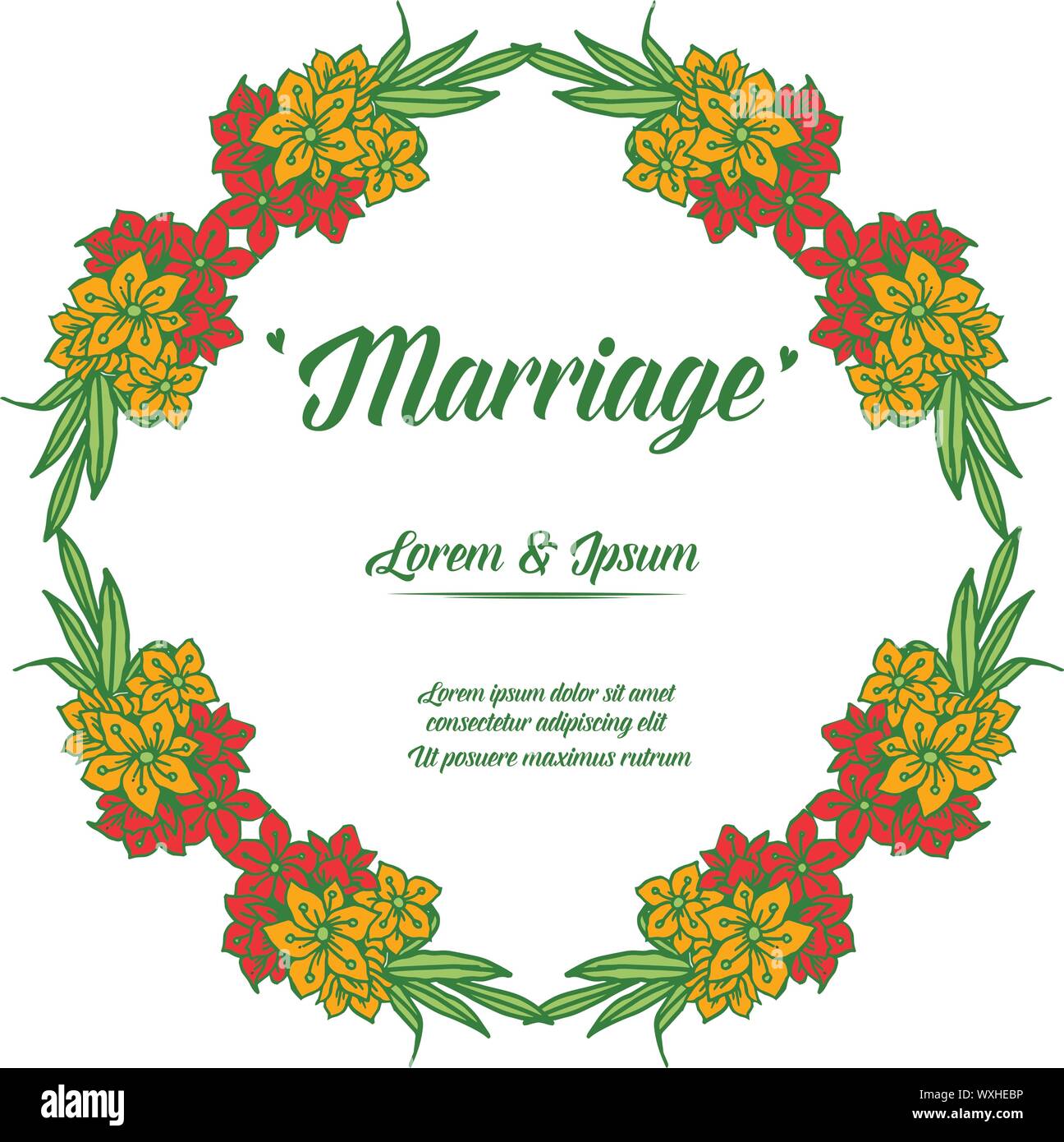 Decorative of elegant colorful floral frame, template for card of ...