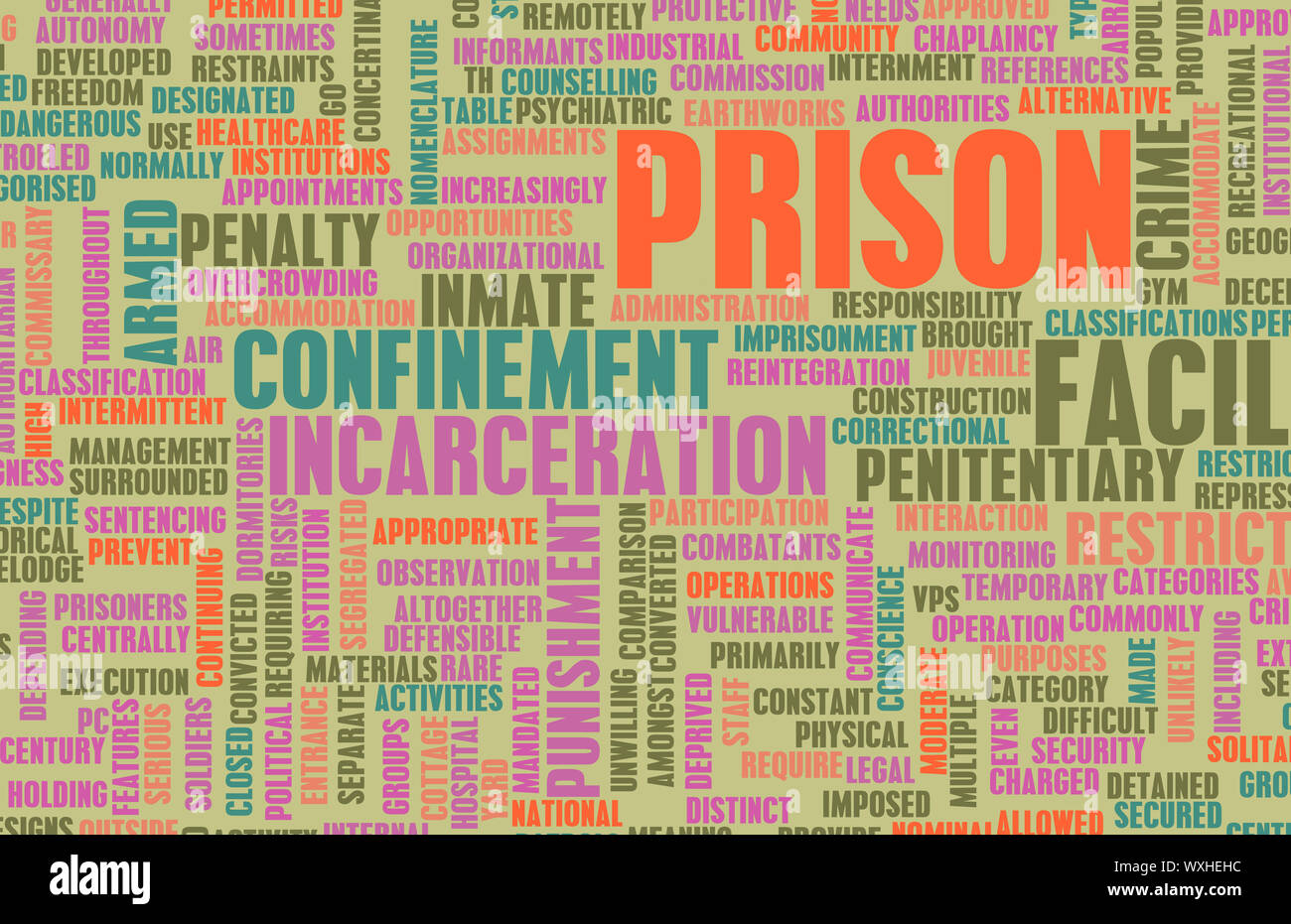 Jail Facility and the Prison System Concept Stock Photo - Alamy