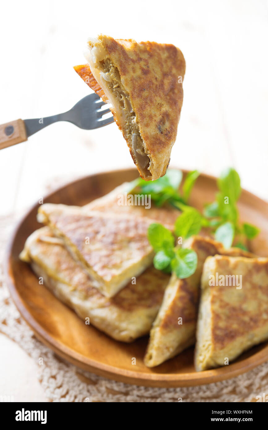Malaysian food murtabak usually sold in Indian Muslim restaurants and ...