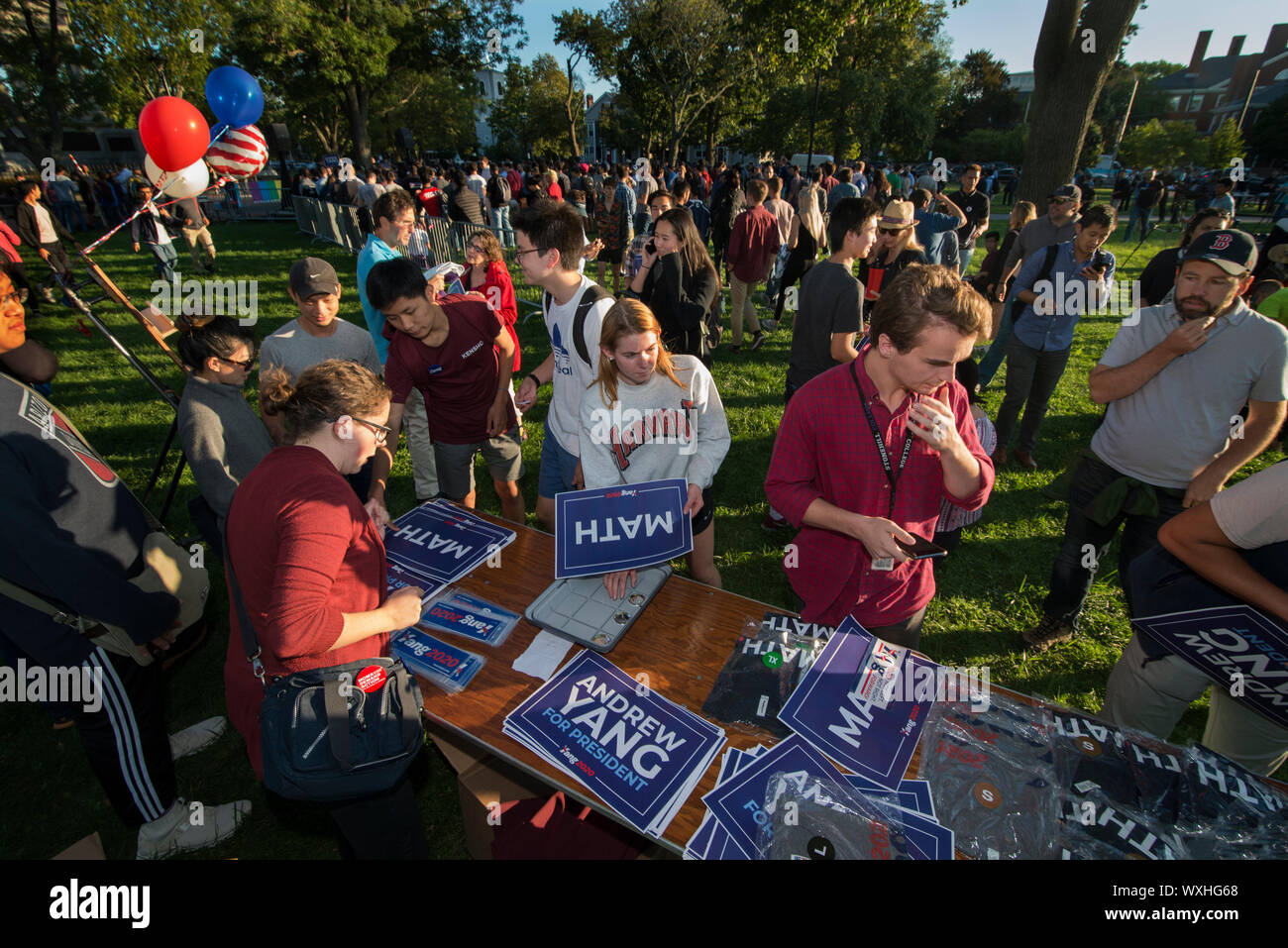 Cambridge, MA, USA, 16th September 2019: 2020 democratic Presidential ...