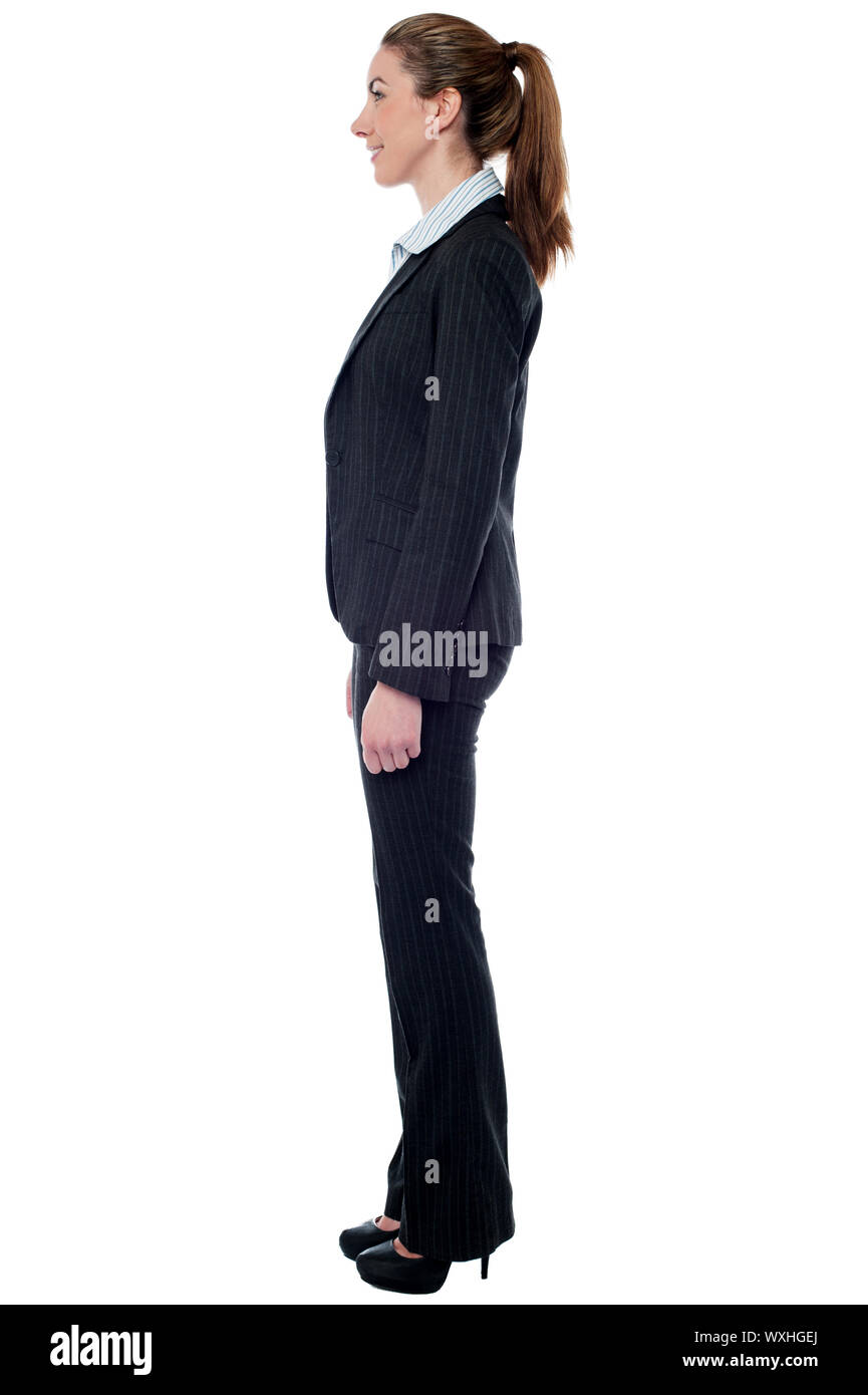 Side pose sideways Cut Out Stock Images & Pictures - Alamy
