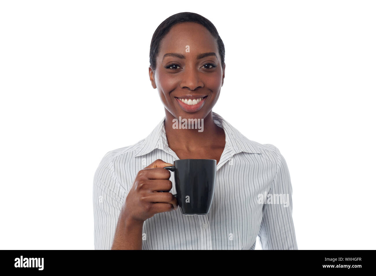 Smiling african business lady hi-res stock photography and images - Alamy