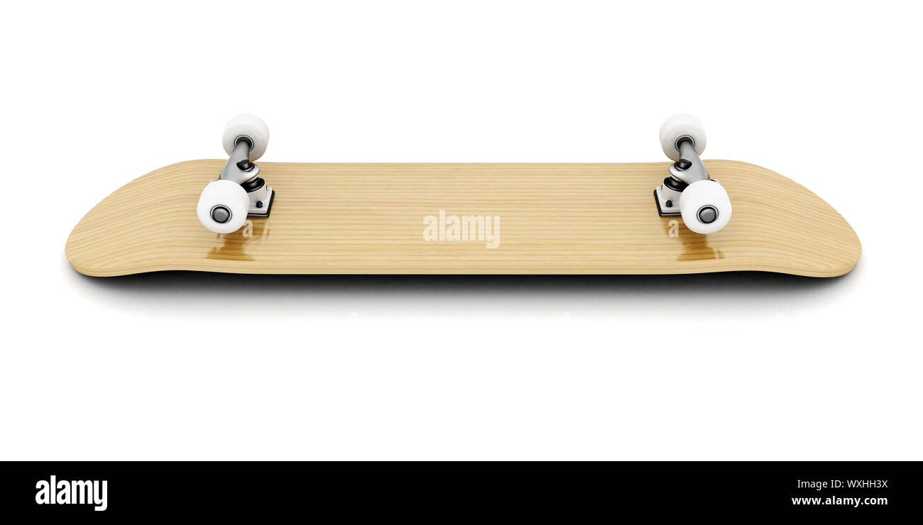 brand new skateboard, pictured on a white background Stock Photo - Alamy