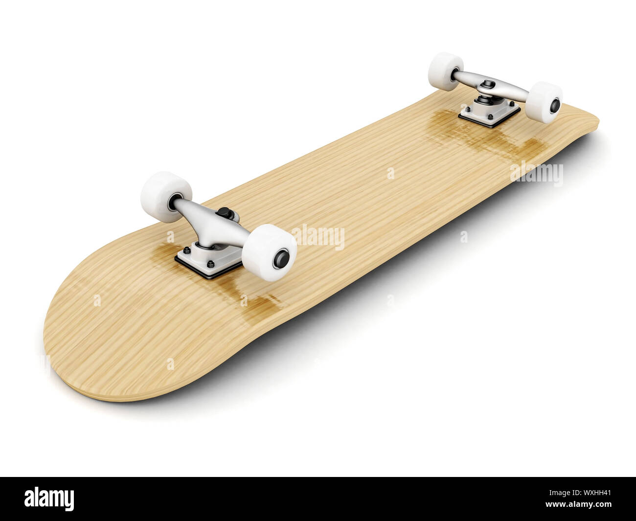 brand new skateboard, pictured on a white background Stock Photo - Alamy