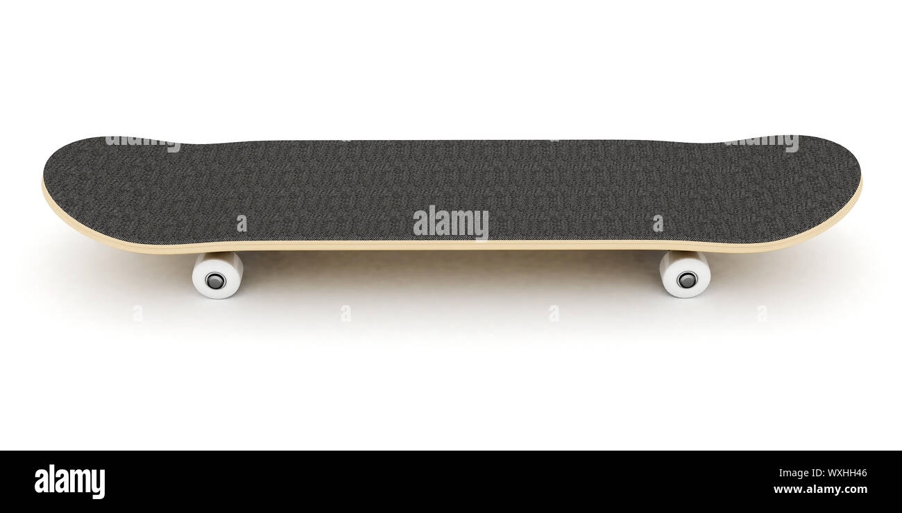 brand new skateboard, pictured on a white background Stock Photo - Alamy