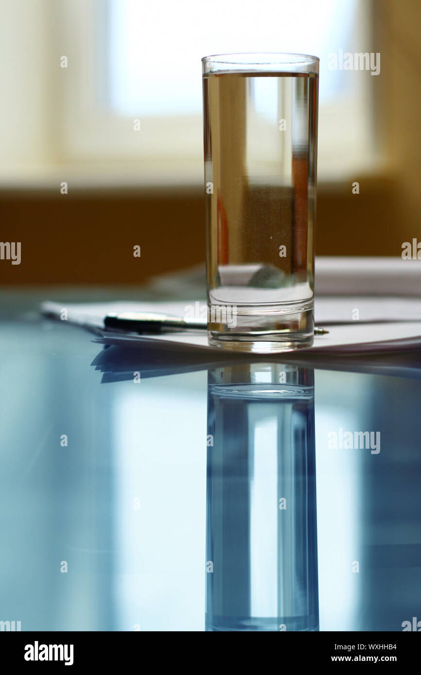 clean cold water in glass Stock Photo - Alamy
