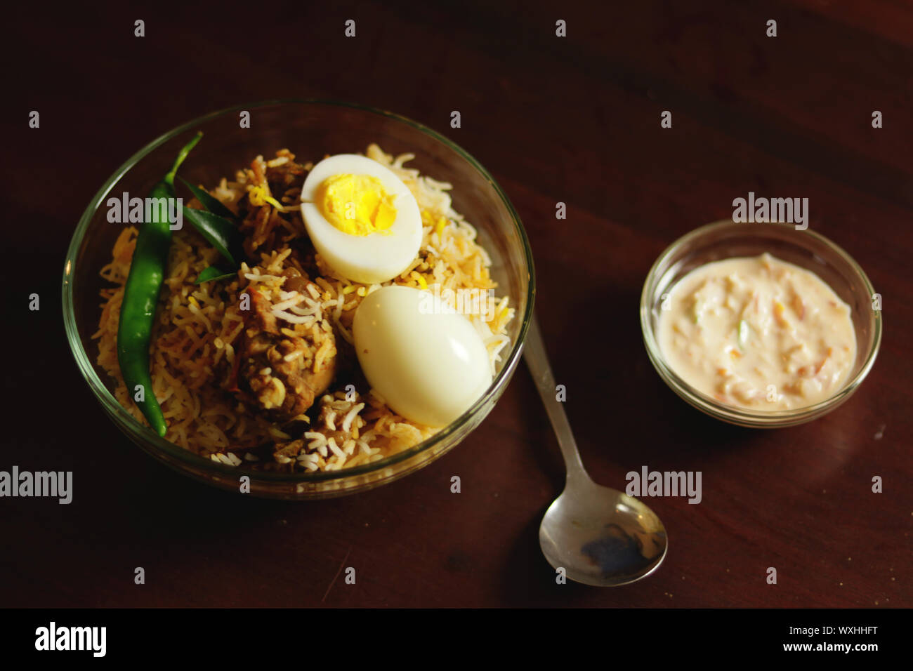 Delicious chicken biriyani Stock Photo - Alamy