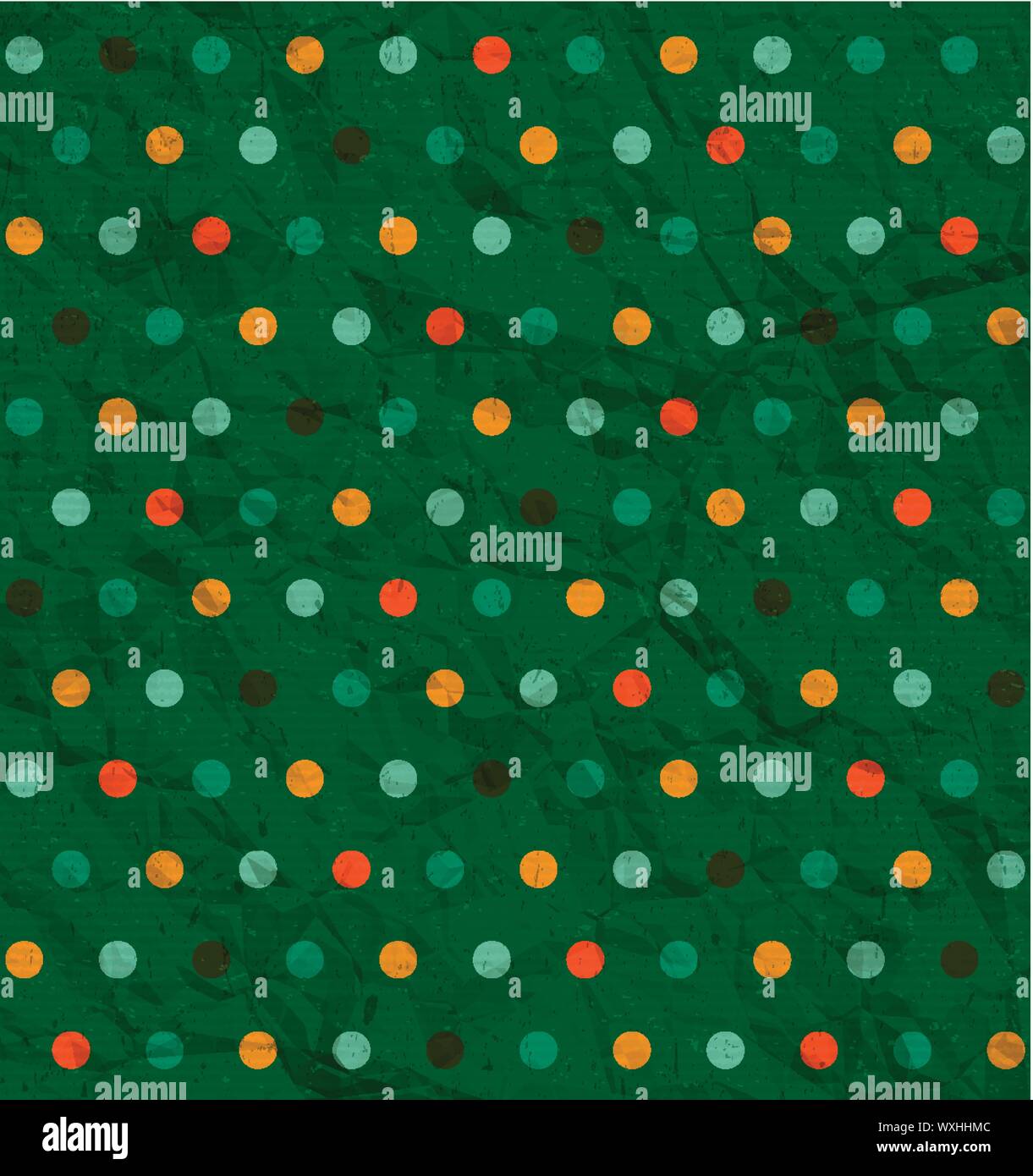 Polka dot pattern on green background Stock Vector Image & Art - Alamy
