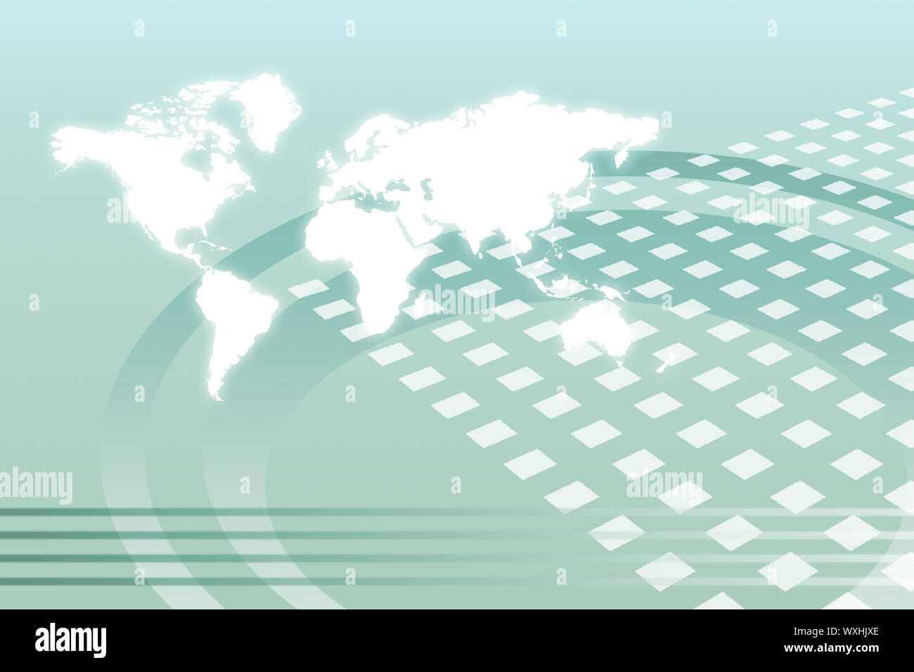 Corporate Worldwide Growth Abstract Background With Map Stock Photo - Alamy
