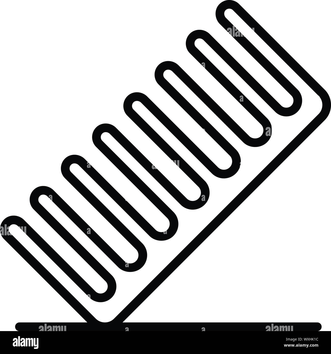 Pet comb icon. Outline pet comb vector icon for web design isolated on ...