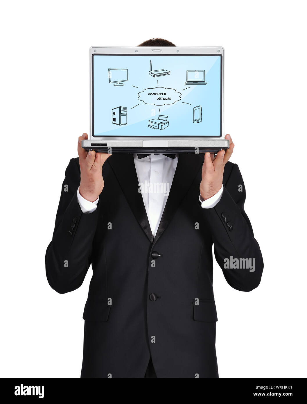 Man tuxedo computer hi-res stock photography and images - Alamy