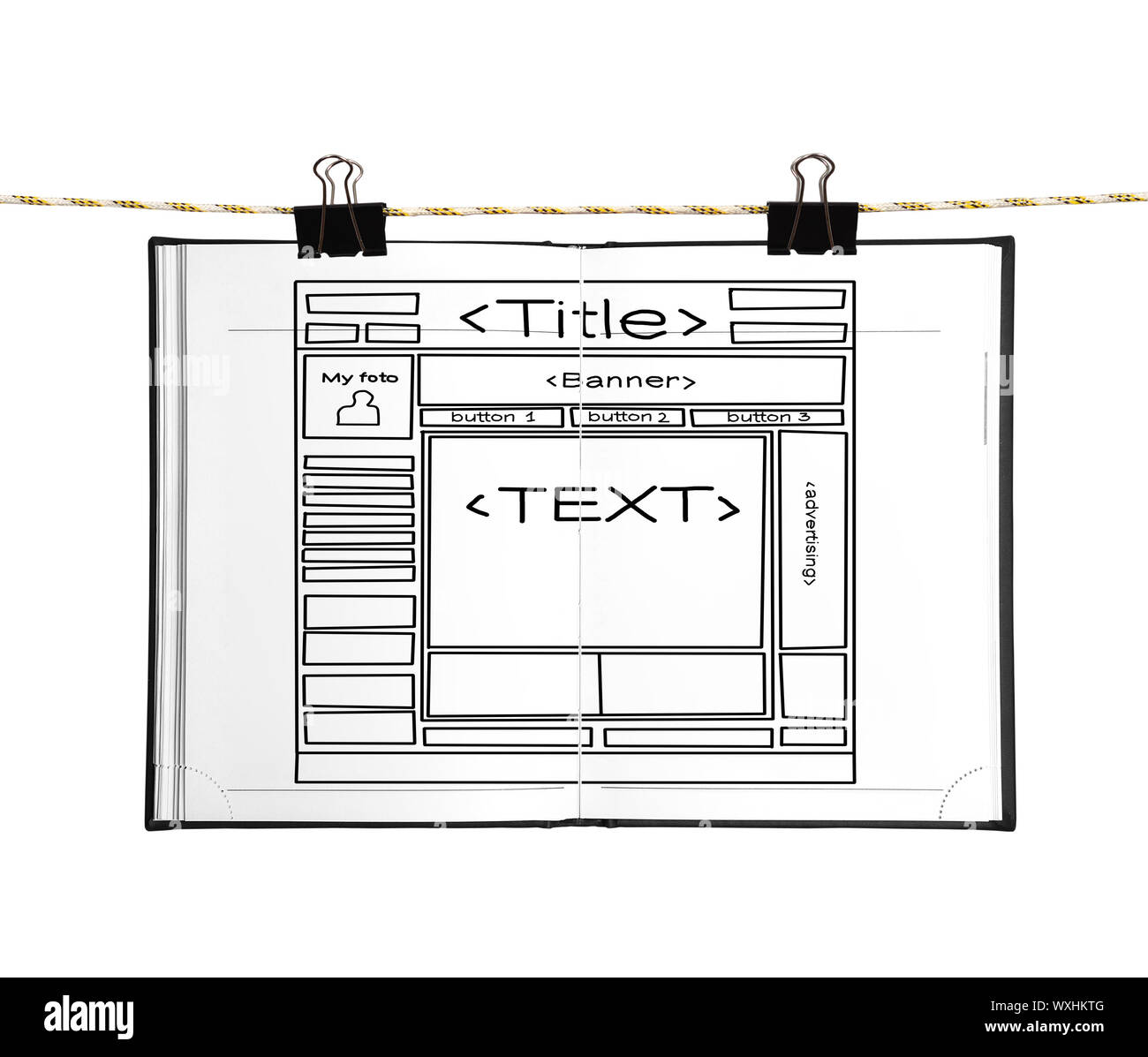 Open book banner web Cut Out Stock Images & Pictures - Alamy