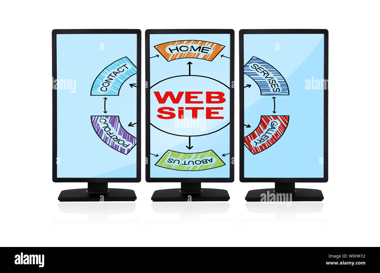 Three panel screen Cut Out Stock Images & Pictures - Alamy