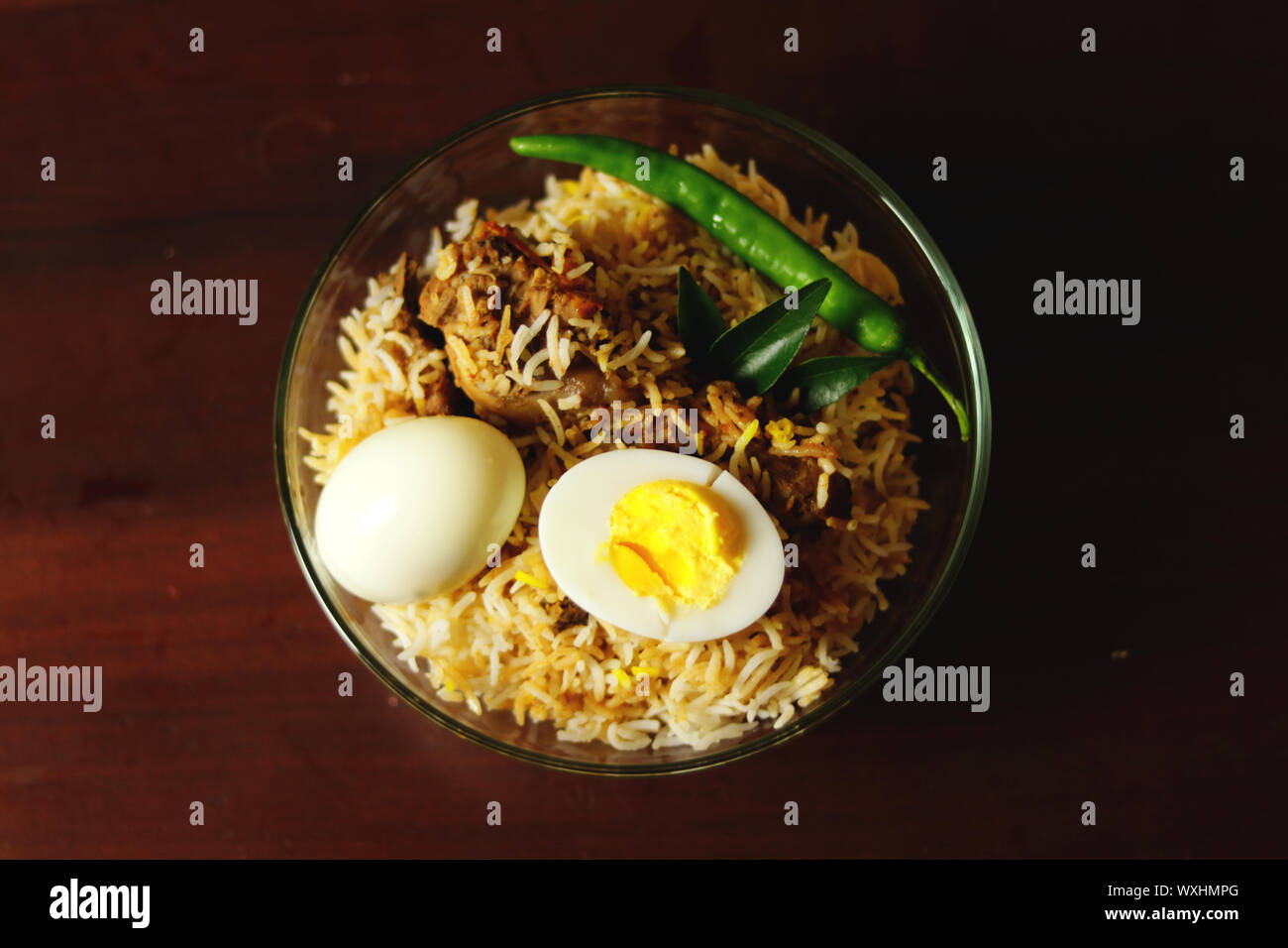 Delicious chicken biriyani Stock Photo - Alamy