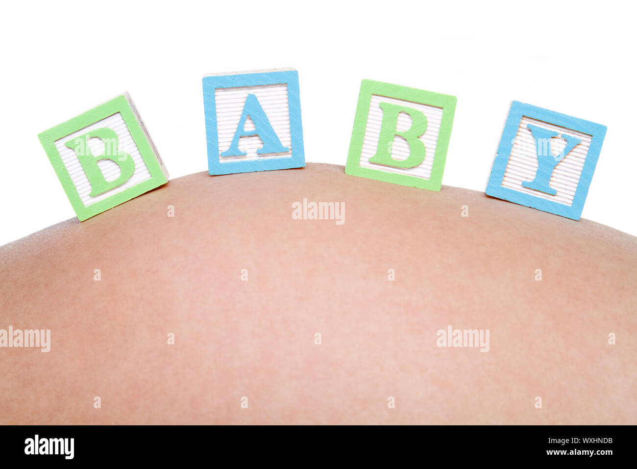 Pregnant woman baby letters hi-res stock photography and images - Alamy