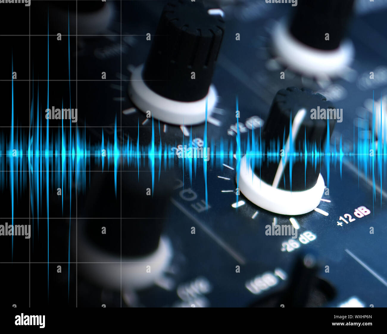 Graphic equalizer mixer hi-res stock photography and images - Alamy