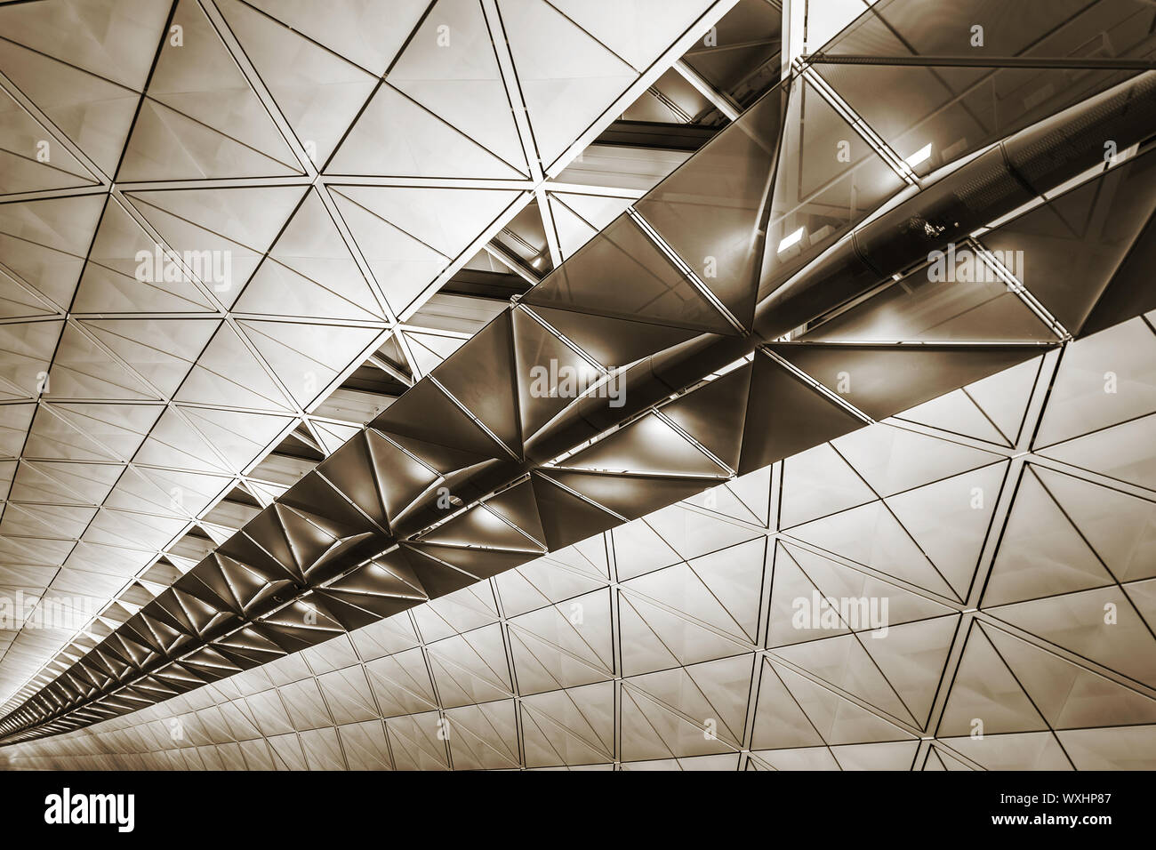 Modern architecture of ceiling in Hong Kong airport Stock Photo - Alamy